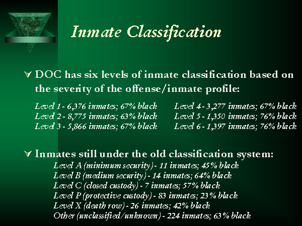 Inmate Classification