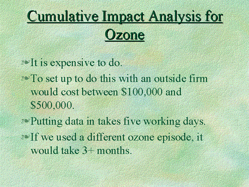 Cumulative Impact Analysis For Ozone cumulative-impact-analysis-for-ozone